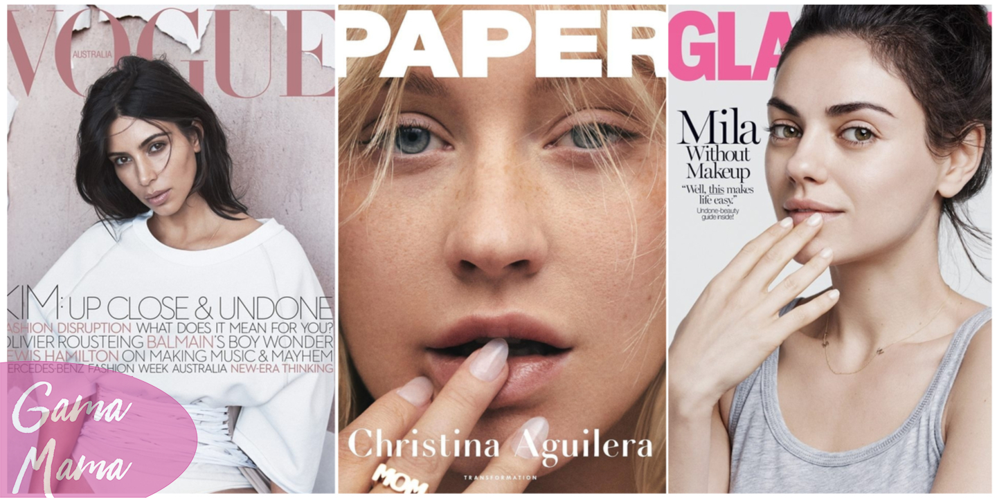 Crazy Llama - 8 Celebrities Without Makeup On Magazine Covers